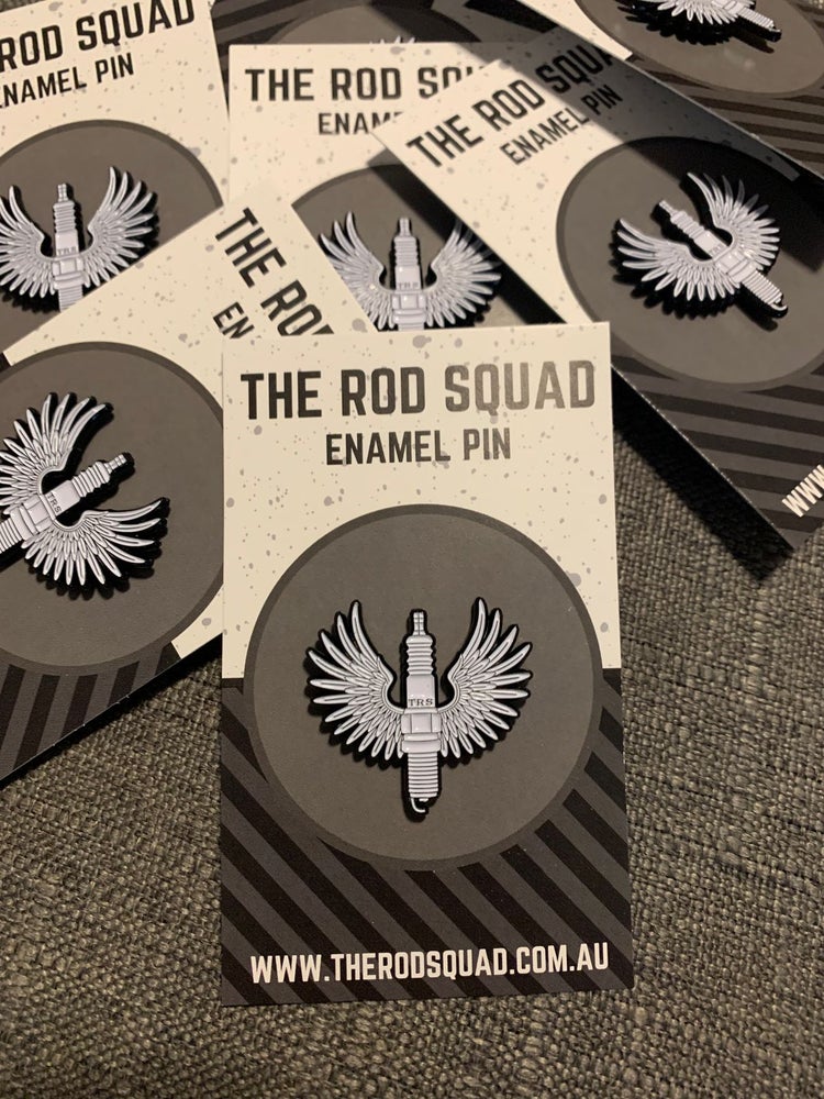 Flying Spark Plug Enamel Pin – The Rod Squad